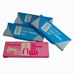 Unused Tri-Chem Paints Decorating Tube Clips and Tip Service Kit