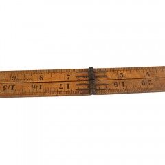 Warranted Boxwood 24" 4-Fold Vintage Wooden Folding Ruler