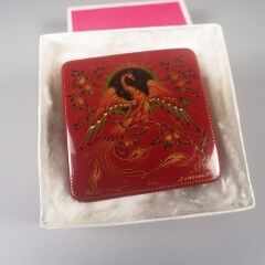 Vintage Firebird Russian Lacquer Box for Lucy Maxym Collection